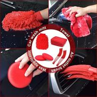 China 18 Pcs PP Car Cleaning Tools Kit With Car Detailing Brush for sale
