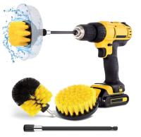 China 1 Inch Bristle Drill Scrubber Brush 5PCS For Bathroom Car Grout for sale