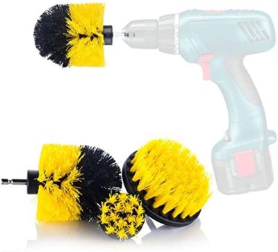 China 3 Piece Drill Attachment Scrubbing Brushes For Household Cleaning for sale