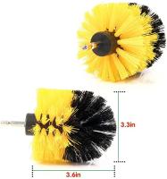 China 6 Piece Nylon Power Brush Tile And Grout Bathroom Cleaning for sale