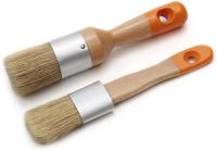 China Bristle Burlywood Wax Paint Brush For Chairs Chalk Painting for sale