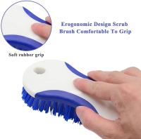 China Multi Use Scrubbing 2PCS Stiff Bristle Brush For Carpet Floor for sale