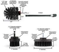 China 7 Piece Drill Cleaning Brush With 6 Inch Extender Baked On Food Remover for sale
