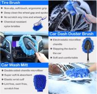 China PP 19Pcs Car Detailing Brush Set With 17
