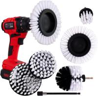 China Hexagonal Drill Cleaning Brush Set 6 Pcs For Carpets Fibers Glass for sale