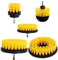 China 5pcs Drill Powered Cleaning Brush Compatible With Cleaning Pool Tile for sale