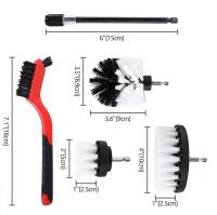 China 6pcs Car Cleaning Brush Kit For Cordless Screwdriver 2'' 3.5'' 4'' for sale