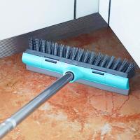 China Stiff Bristle Floor Scrubber Brush With Squeegee Indoor Outdoor for sale