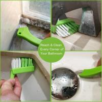 China Kitchen Bathroom Cleaning Tile Joint Brush ABS Plastic Green for sale