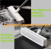 China 2 Pack Floor Scrub Brush With Long Handle Stiff Bristle for sale