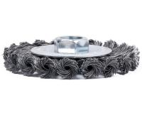 China 4Inch Wire Wheel Brush Twist Knotted Carbon Steel For Grinder for sale