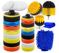 China 27PCS Car Polishing Pad Kit For Car Drill Polishing White Yellow Blue for sale