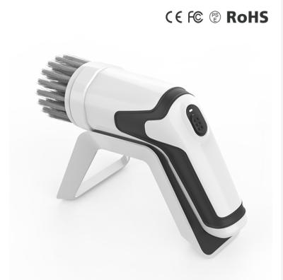 China Cordless Kitchen Scrubber Brush With 4 Replaceable Heads Electric Spin Scrubber for sale