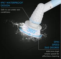 China APS PP Electric Cordless Shower Scrubber For Cleaning for sale