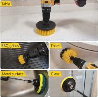 China Bathtub Toilet Shower 8 Piece Drill Brush Set With Scrub Pads Sponge for sale