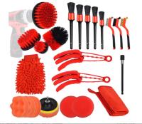 China Daily Care Car Interior Detailing Brush Kit Nylon 21Pcs for sale