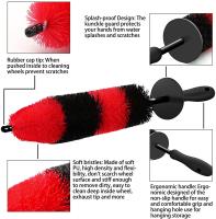 China Tire And Rim Cleaning Dirt 8pcs Car Detailing Brush Kit Without Scratch Car for sale