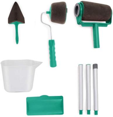 China PP Handle Paint Runner Pro Roller Flocked Edger For Home Office Wall for sale