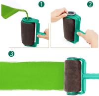 China PP Handle Paint Runner Pro Roller Flocked Edger For Home Office Wall for sale