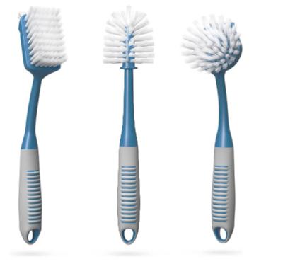 China Bottle Scrubber Kitchen Dish Brush Set With 5inch PP Bristle for sale