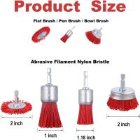China Nylon Filament Abrasive Wire Wheel Brush Set 10 Pack for sale