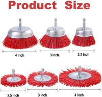 China Nylon Filament Abrasive Wire Wheel Brush Set 10 Pack for sale