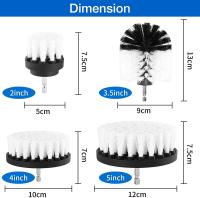 China Carpet Electric Drill Cleaning Brush , 4 Pcs Rotating Brush Cleaning With Soft Bristles for sale