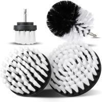 China Carpet Electric Drill Cleaning Brush , 4 Pcs Rotating Brush Cleaning With Soft Bristles for sale