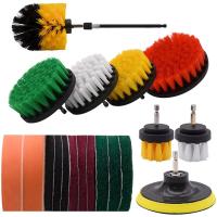 China 20pcs Power Scrubber Drill Brush Kit For Cleaning Bathroom Surfaces , Bathtub for sale