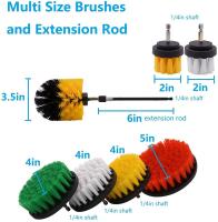 China 20pcs Power Scrubber Drill Brush Kit For Cleaning Bathroom Surfaces , Bathtub for sale