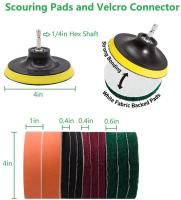 China 20pcs Power Scrubber Drill Brush Kit For Cleaning Bathroom Surfaces , Bathtub for sale