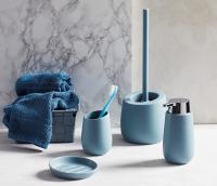 China Ø 7.5 Cm Ceramic Silicone Toilet Brush With A Matt Surface , Incl for sale