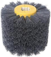 China Abrasive Wire Drawing Wheel Drum Burnishing Polishing Brush For Wooden Furniture for sale