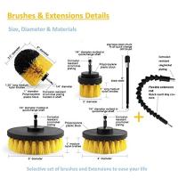 China 6 Pack Drill Brush Attachment For Home Cleaning Drill Muscle Brush Power for sale