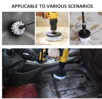 China 4 Pack Power Drill Brush Multi Purpose Extended Long Attachment Kit For Grout for sale