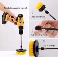 China 4 Pack Drill Brush Attachments Set , Multi Purpose Power Scrubber Cleaning Brush for sale