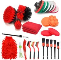 China 22Pcs Car Cleaning Brush Kit Care Car Interior Detailing Brush Kit Nylon for sale