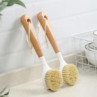 China Kitchen Sink Household Cleaning Bamboo Dish Brush Natural Scrub Cleaning for sale