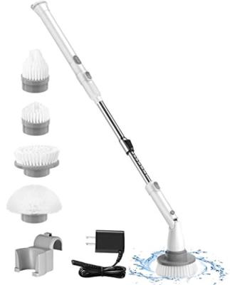 China 25/41/47 Inch Extendable Handle Electric Spin Scrubber , Cordless Cleaning Brush for sale