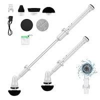 China 25/41/47 Inch Extendable Handle Electric Spin Scrubber , Cordless Cleaning Brush for sale