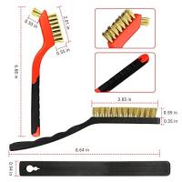 China 6Pcs Small Wire Wheel Brush For Cleaning Rust Brass Stainless Steel And Nylon for sale