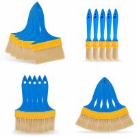 China 20 Pieces Professional Painting Brushes Plastic Polyester Bristle for sale