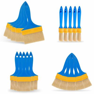 China 20 Pieces Professional Painting Brushes Plastic Polyester Bristle for sale