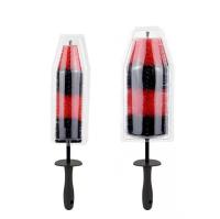 China PP Car Rim Wheel And Tire Brush Red Soft Black Easy Handle for sale