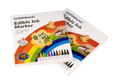China Food Safe Edible Marker Pen 12 Colors Cake Decorating Set 3.5g Each for sale