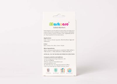 China Edible Marker Pen 6 Colors Quick Drying Food Art Pen for Cookie Cake Decoration for sale