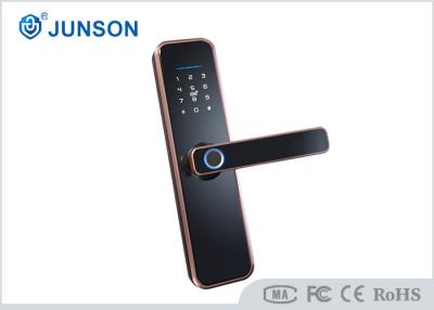 China 6V 500DPI Fingerprint Door Lock Aluminum Alloy Panel Multiple Open Ways Smart Lock for sale