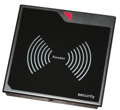 China Access Control Integrated UHF RFID Reader 86×86×18mm with 5-10cm Read Range and 9-24V DC Operation for sale