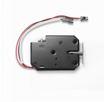 China Steel Smart Cabinet Lock DC 12V Electric Solenoid Bolt with Sense Switch 69.5×64.5×12mm for sale