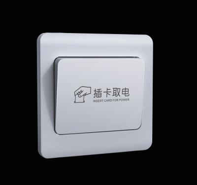 China Hotel Recognition Sensor Card Power Timer Delay Light Switch 30A 6600W Fire Resistant for sale